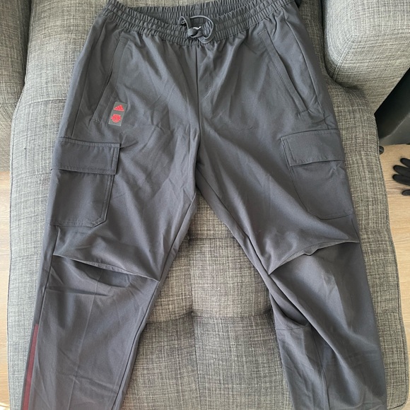 adidas | Pants | Adidas X Ny Red Bulls Mens Black Cargo Pants | Poshmark